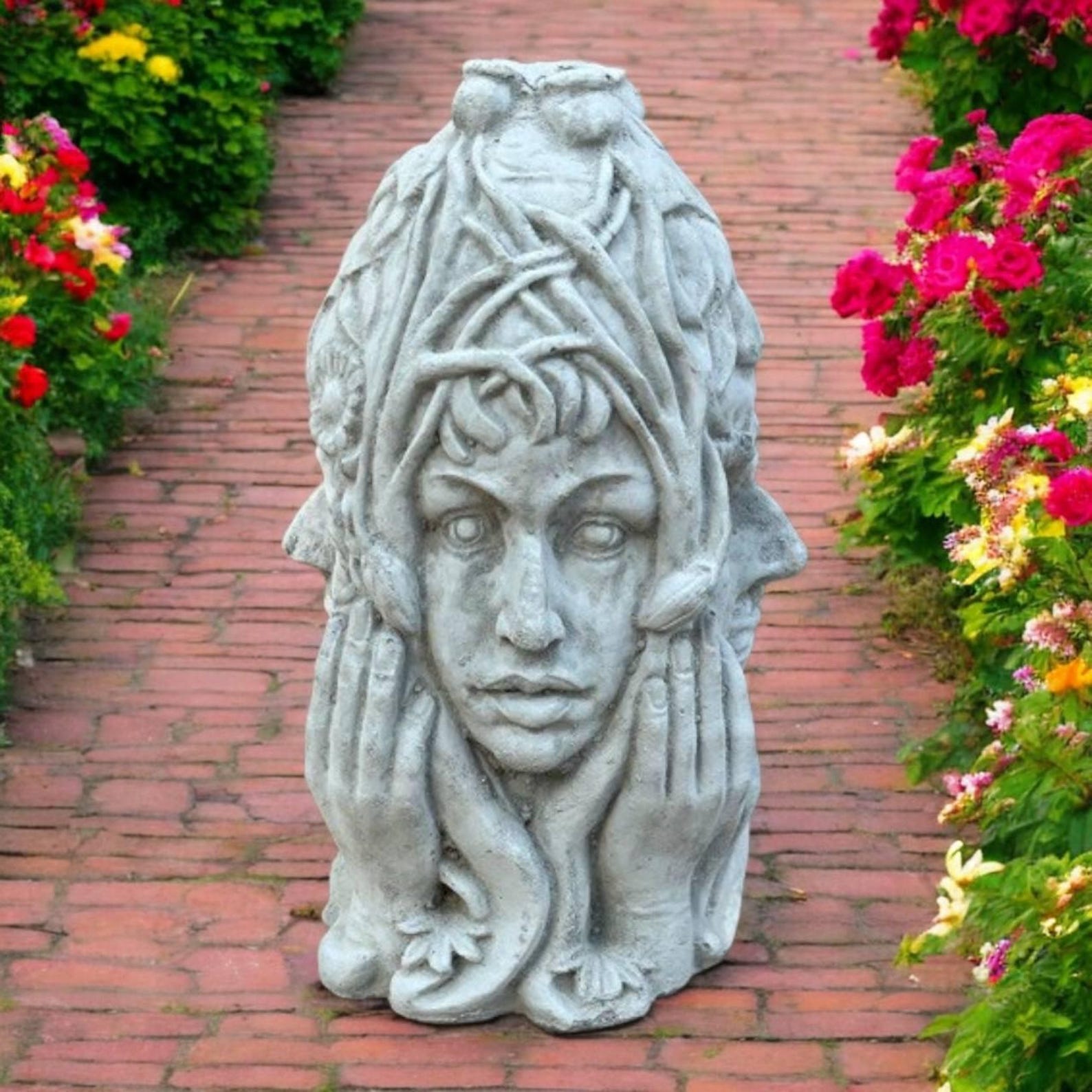 Seasonal Rock Sculpture, Garden Nature Decor, Outdoor Seasonal Idea ...