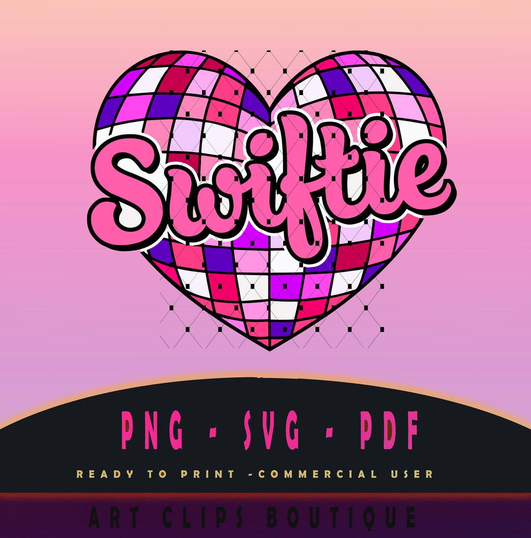 Swiftie Mirror Ball Heart Png Svg, Swiftie Lover, Valentine Design ...