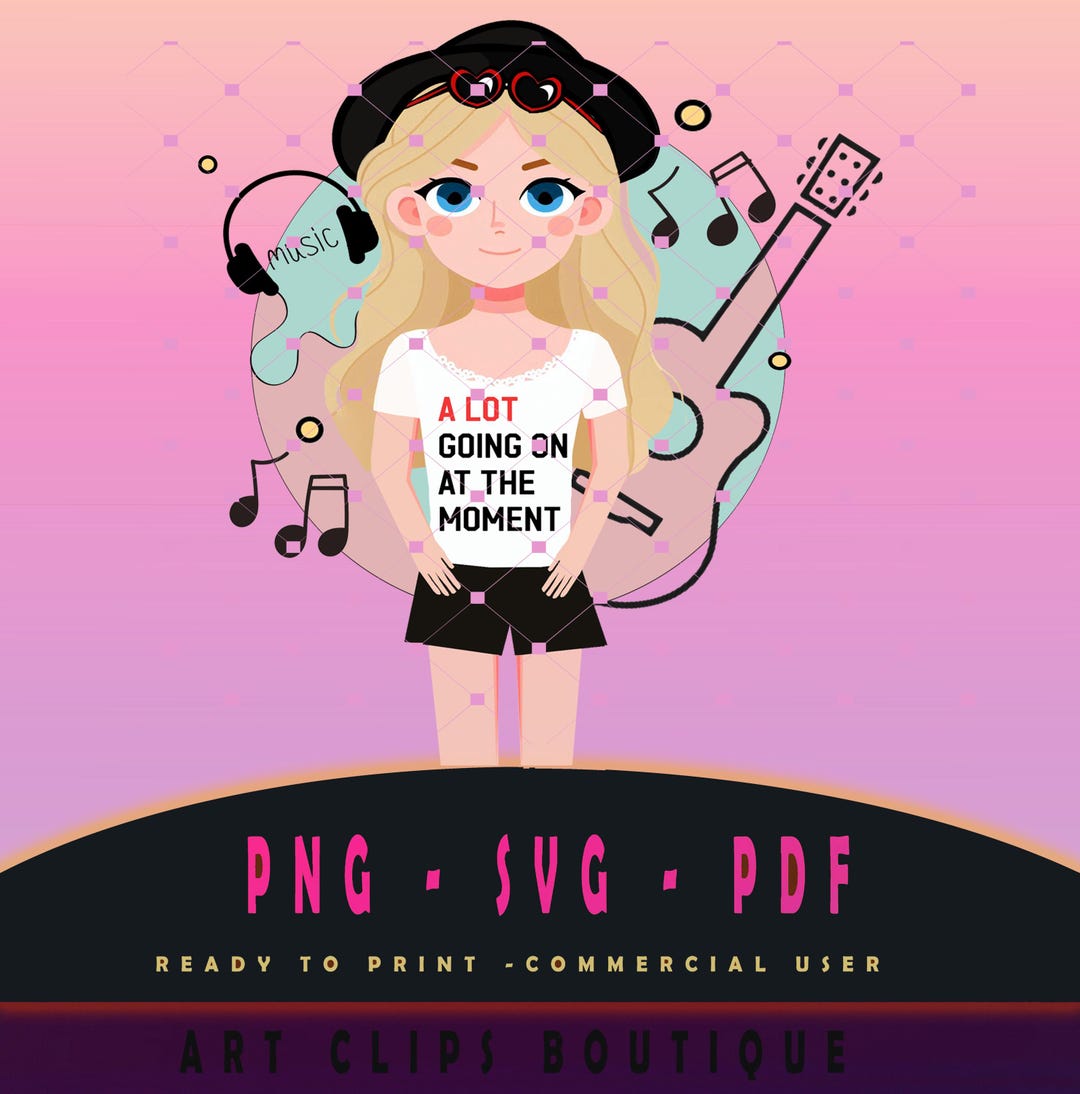Melodic Muse PNG & SVG File / TS Clipart / Swiftie Png File for T ...