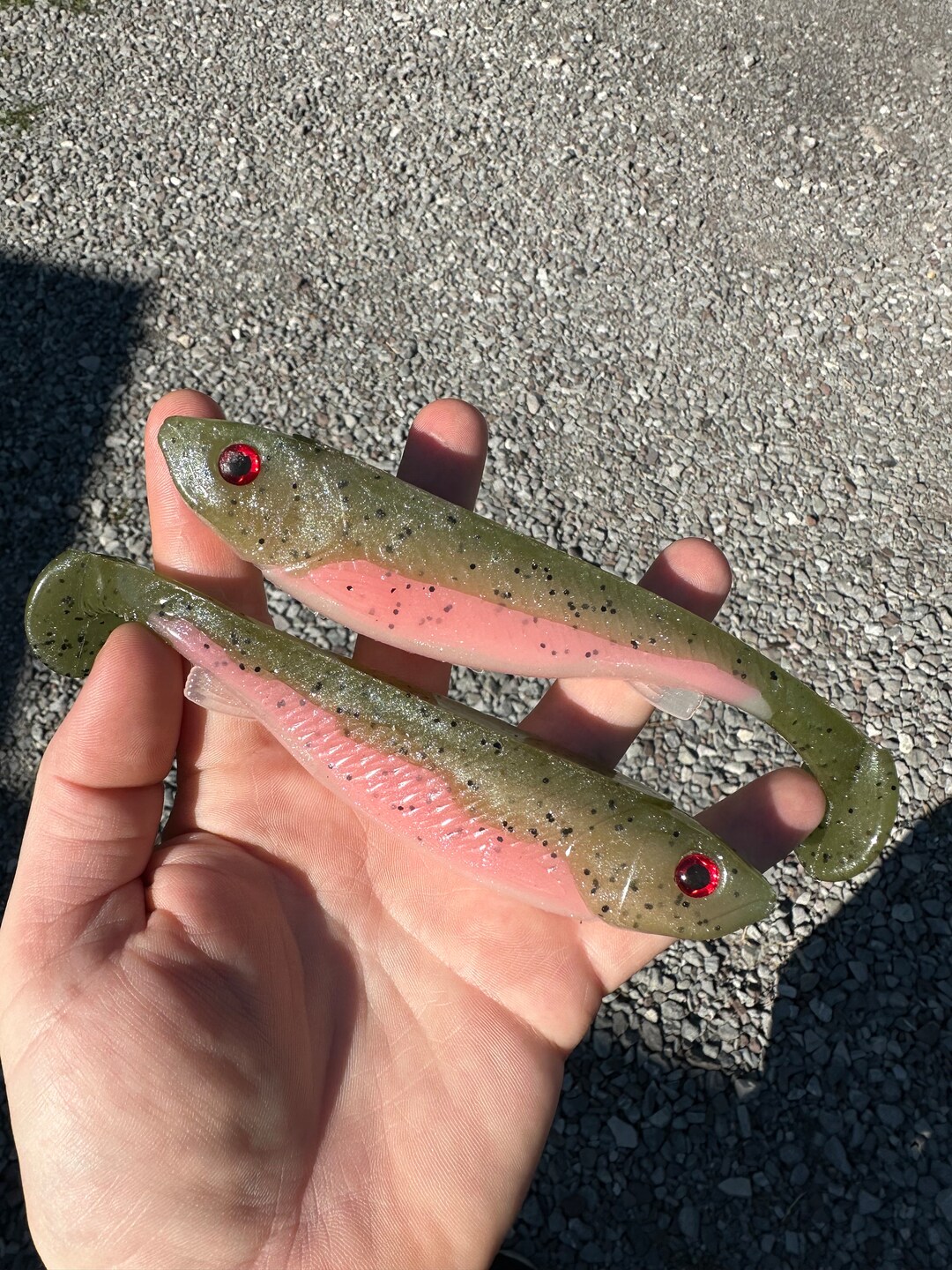5 Rainbow Trout Lures, 6 Inch Swimbait W/hookslot - Etsy