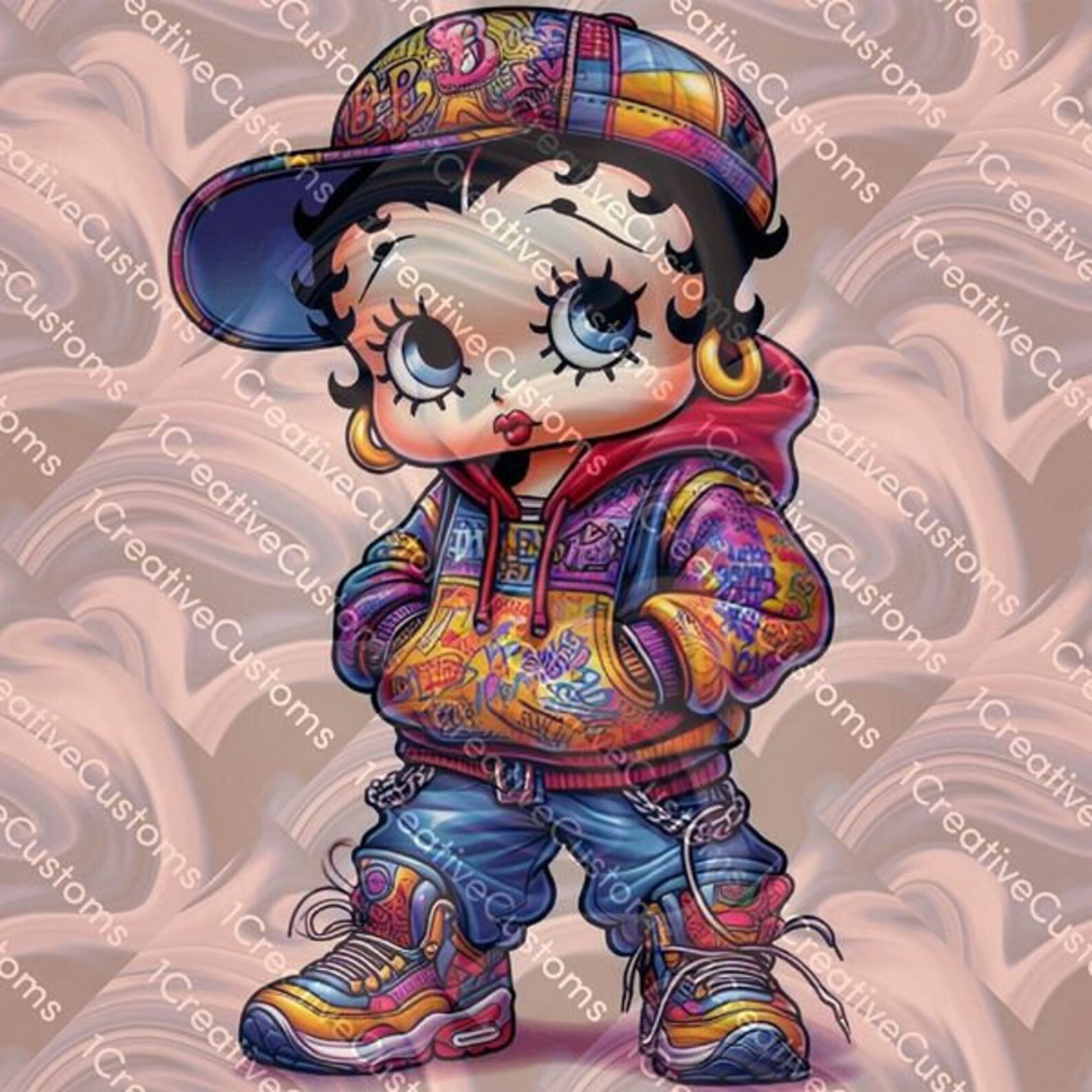 Hip Hop Betty Boop Digital Download - Etsy