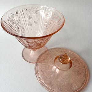 Vintage Federal Pink Depression Glass, Rose Pattern - Etsy