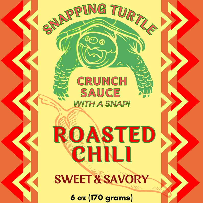 Snapping Turtle Roasted Chili Crunch Sauce a Mix of Sweet & Bold ...