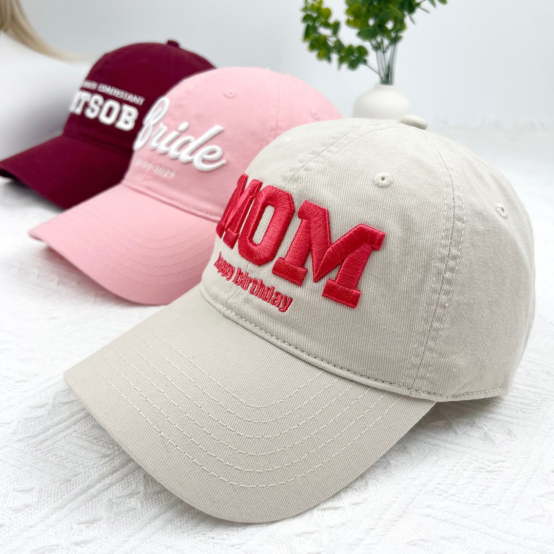 Custom Embroidered 3D Text Hat，embroidery Logo Baseball Hat,party Hats ...