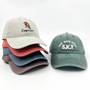 Custom Vintage Baseball Hat，embroidered Hat With Text Logo ...