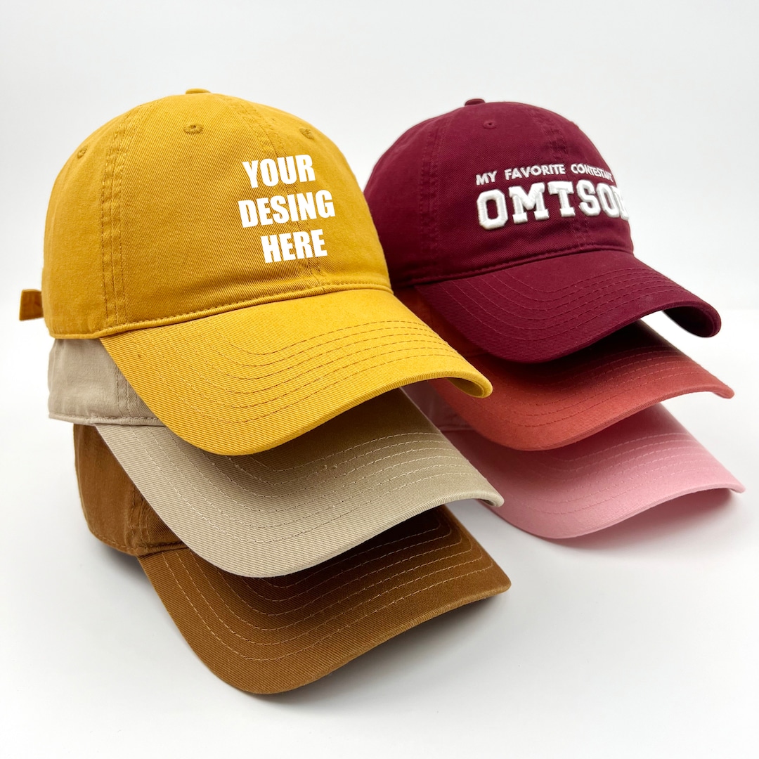 Personalized Embroidered Your Design Hat, Custom Cap, Baseball Hat ...