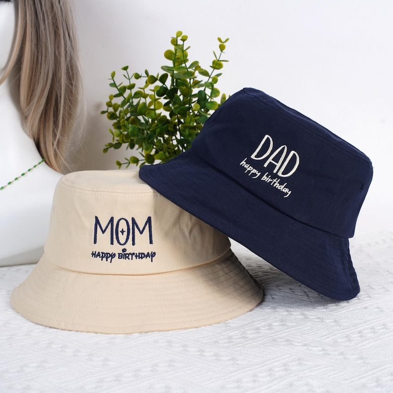Embroidered Text/logo Bucket Hat Personalized Bucket Hat Custom Hiking ...