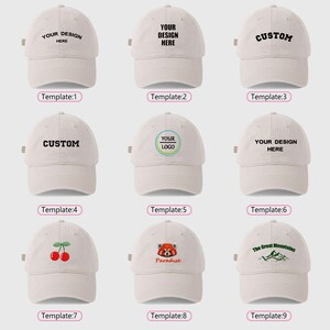Embroidered 3D Vintage Baseball Hat，personalized Embroidery Logo ...