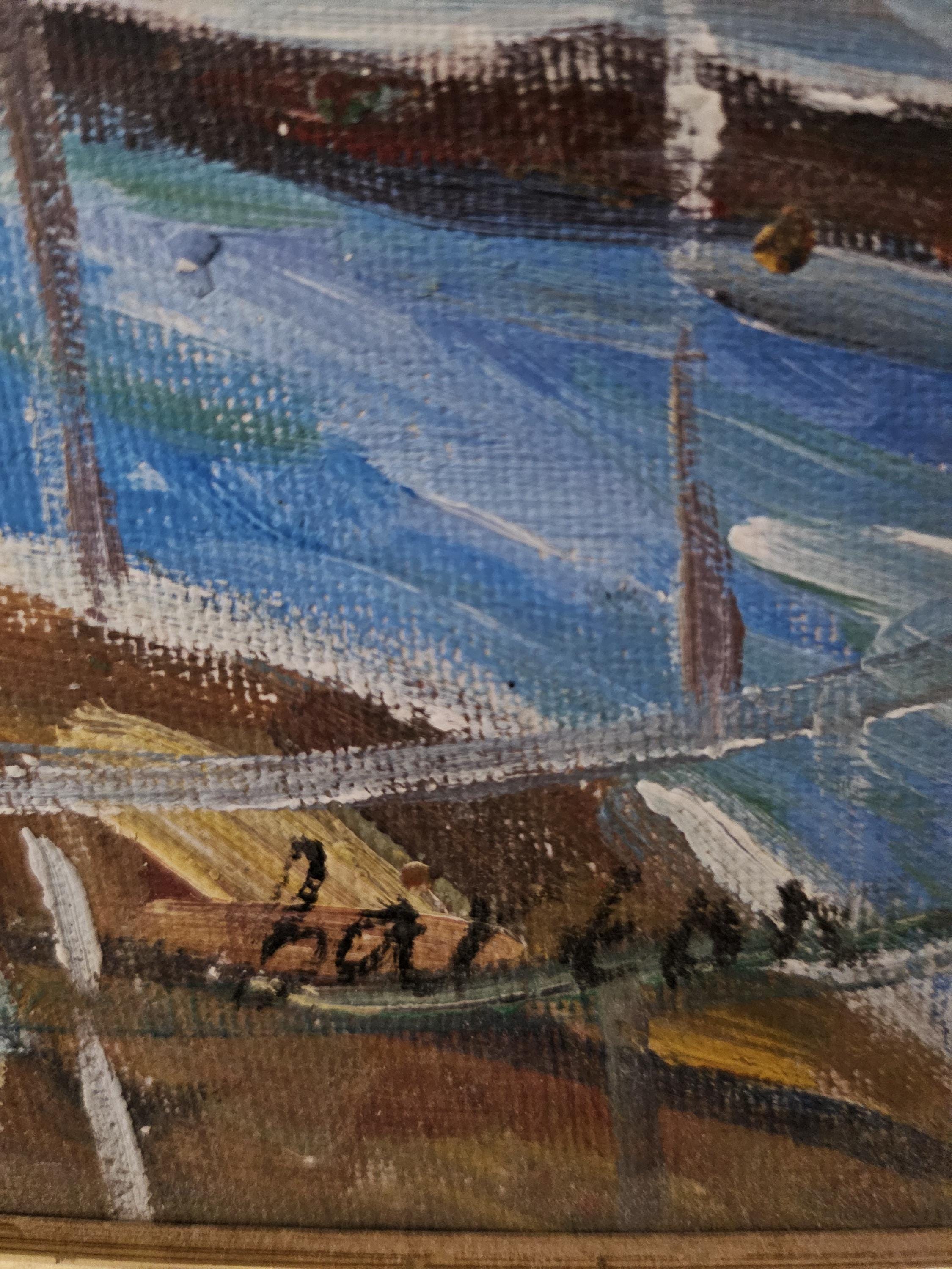 Impressionist Landscape Signed Barton With Ornate Gold Frame - Etsy