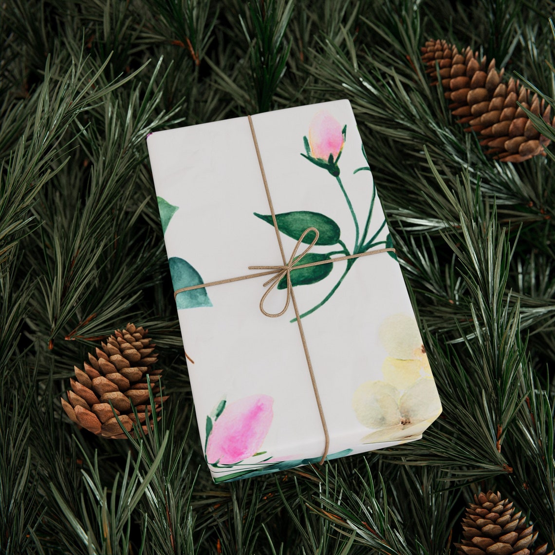 Bright Multi Colored Floral Wrapping Paper for Birthday/ Holiday ...