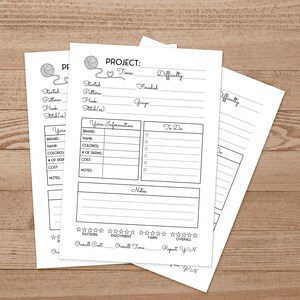 Printable Crochet Planner Tracker Organizer Journal Log Page, Knit ...