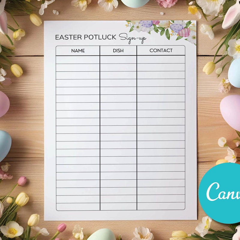 Brunch Sign up Sheet - Etsy