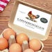 Custom Editable Egg Box Carton Labels Stickers Template, Personalized ...