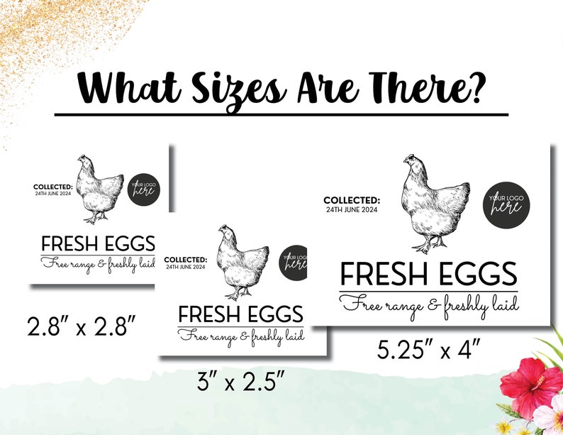 Custom Editable Egg Box Carton Labels Stickers Template, Personalized ...