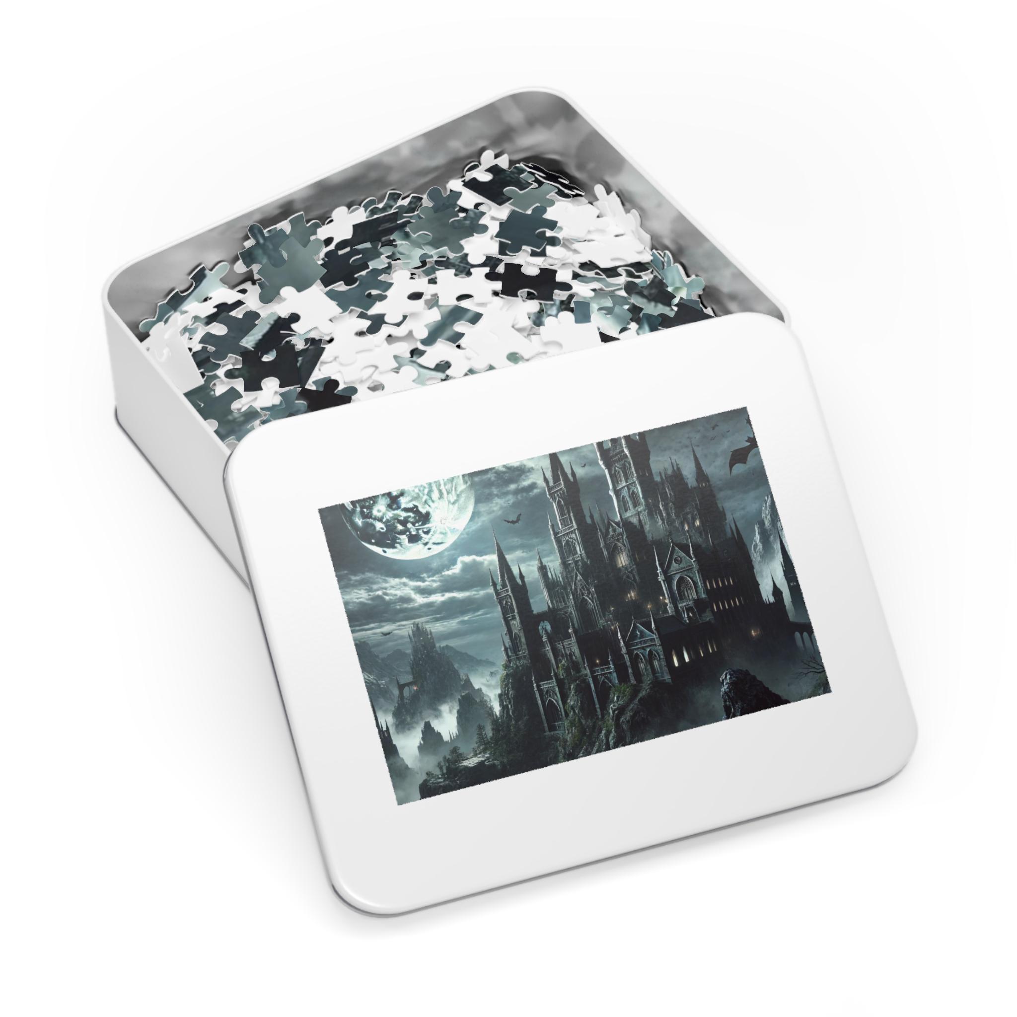 Eclipse of the Gothic Fortress Jigsaw Puzzle 30, 110, 252, 500,1000 ...