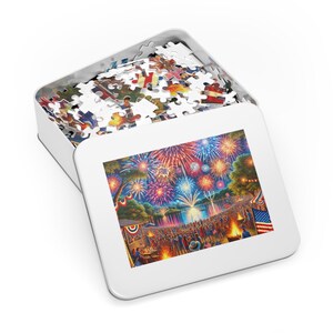Stars and Stripes Spectacular: A Fourth of July Celebration Jigsaw ...