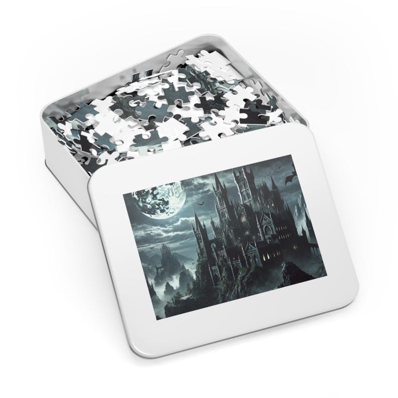 Eclipse of the Gothic Fortress Jigsaw Puzzle 30, 110, 252, 500,1000 ...