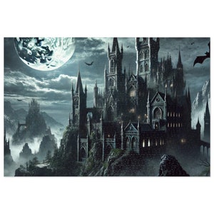 Eclipse of the Gothic Fortress Jigsaw Puzzle 30, 110, 252, 500,1000 ...