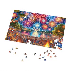 Stars and Stripes Spectacular: A Fourth of July Celebration Jigsaw ...