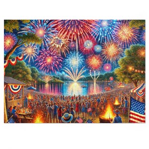 Stars and Stripes Spectacular: A Fourth of July Celebration Jigsaw ...