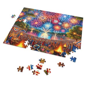 Stars and Stripes Spectacular: A Fourth of July Celebration Jigsaw ...