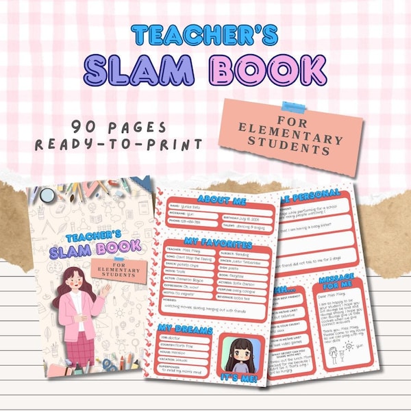 Slam Book - Etsy
