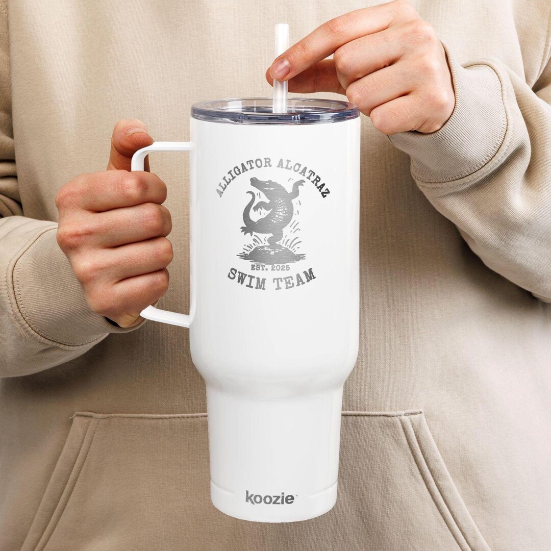 Alligator Alcatraz Swim Team Engraved Insulated Tumbler, 40oz Travel ...
