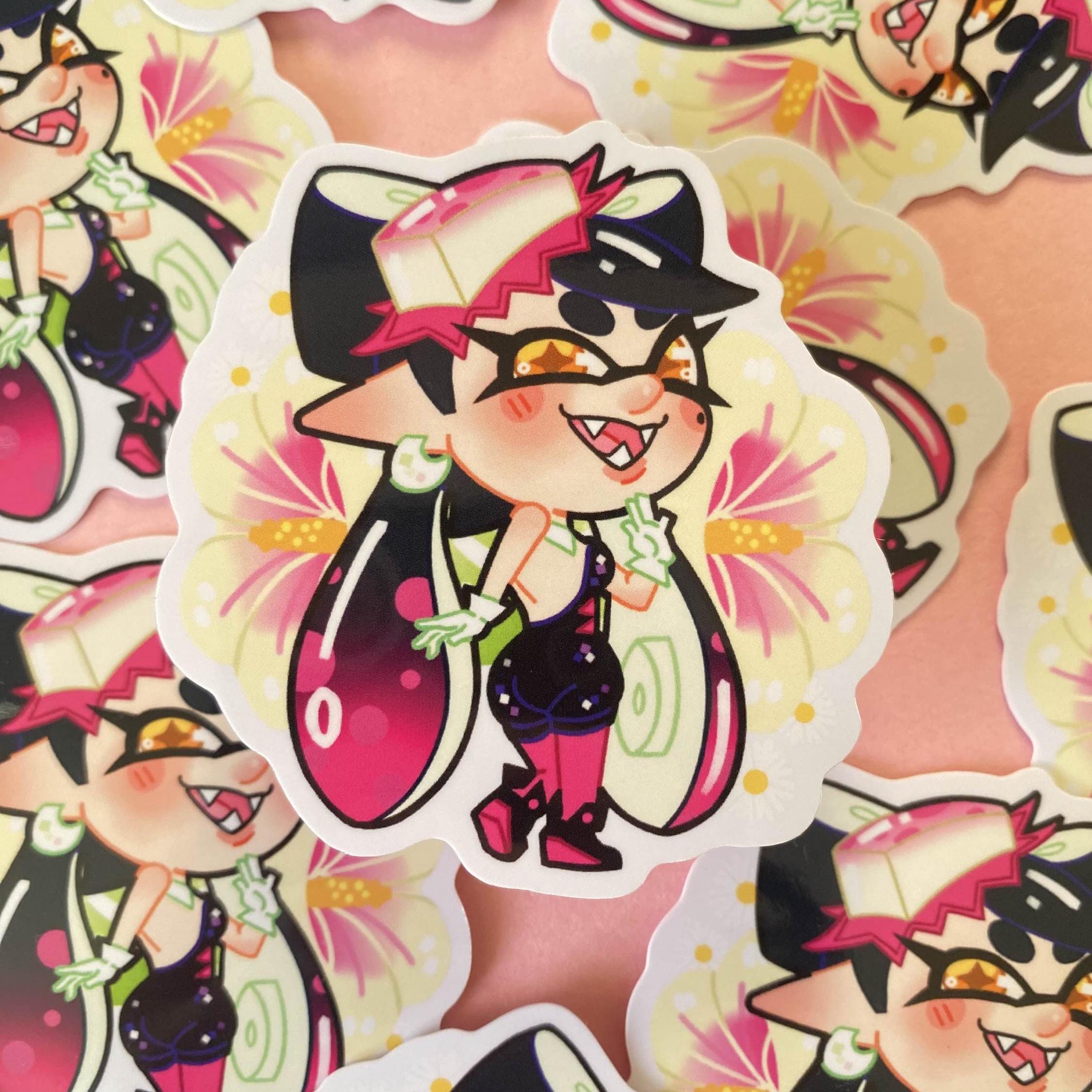 Splatoon + Flowers 2'5 Vinyl Stickers - Etsy