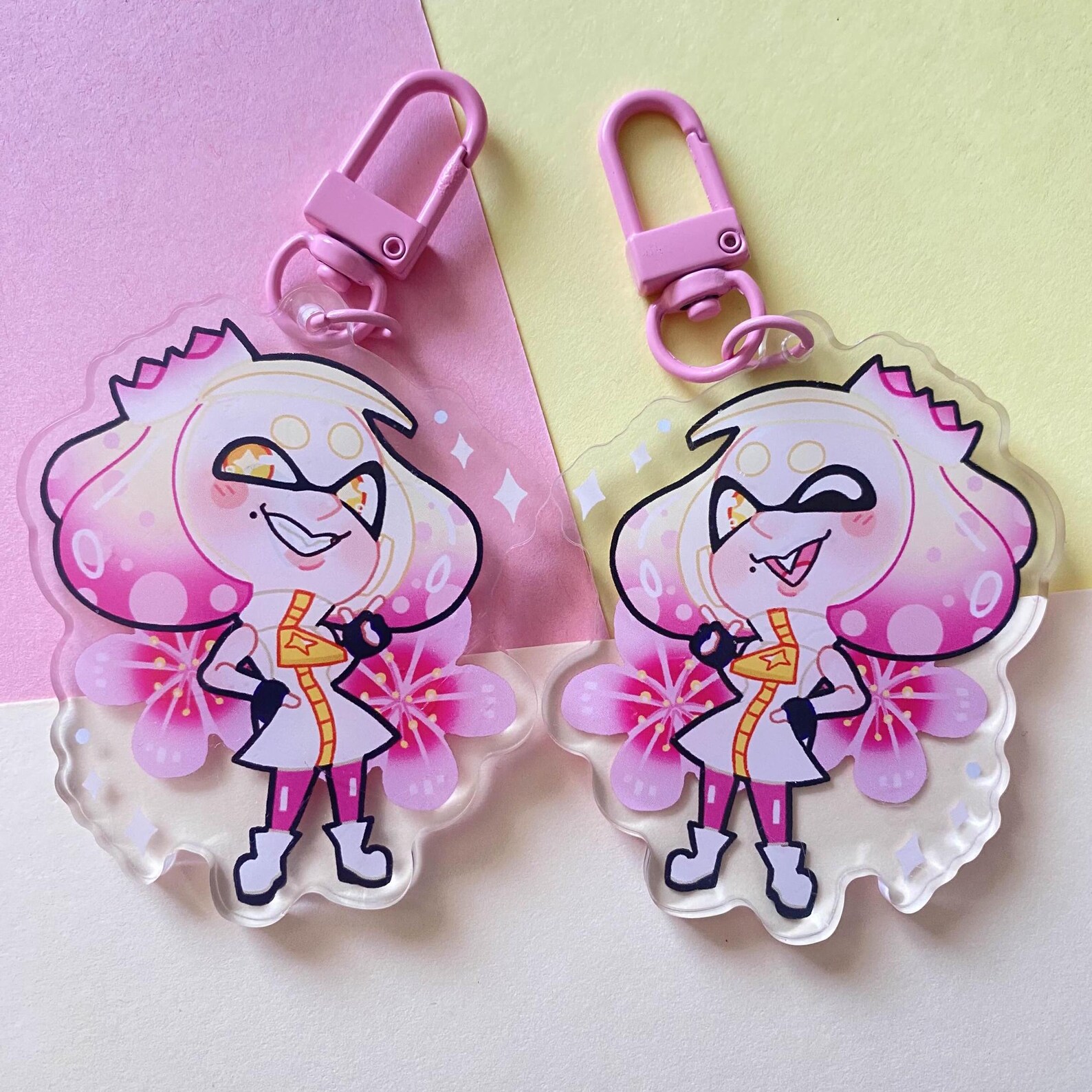 Splatoon + Flowers 2'5 Acrylic Keychains - Etsy