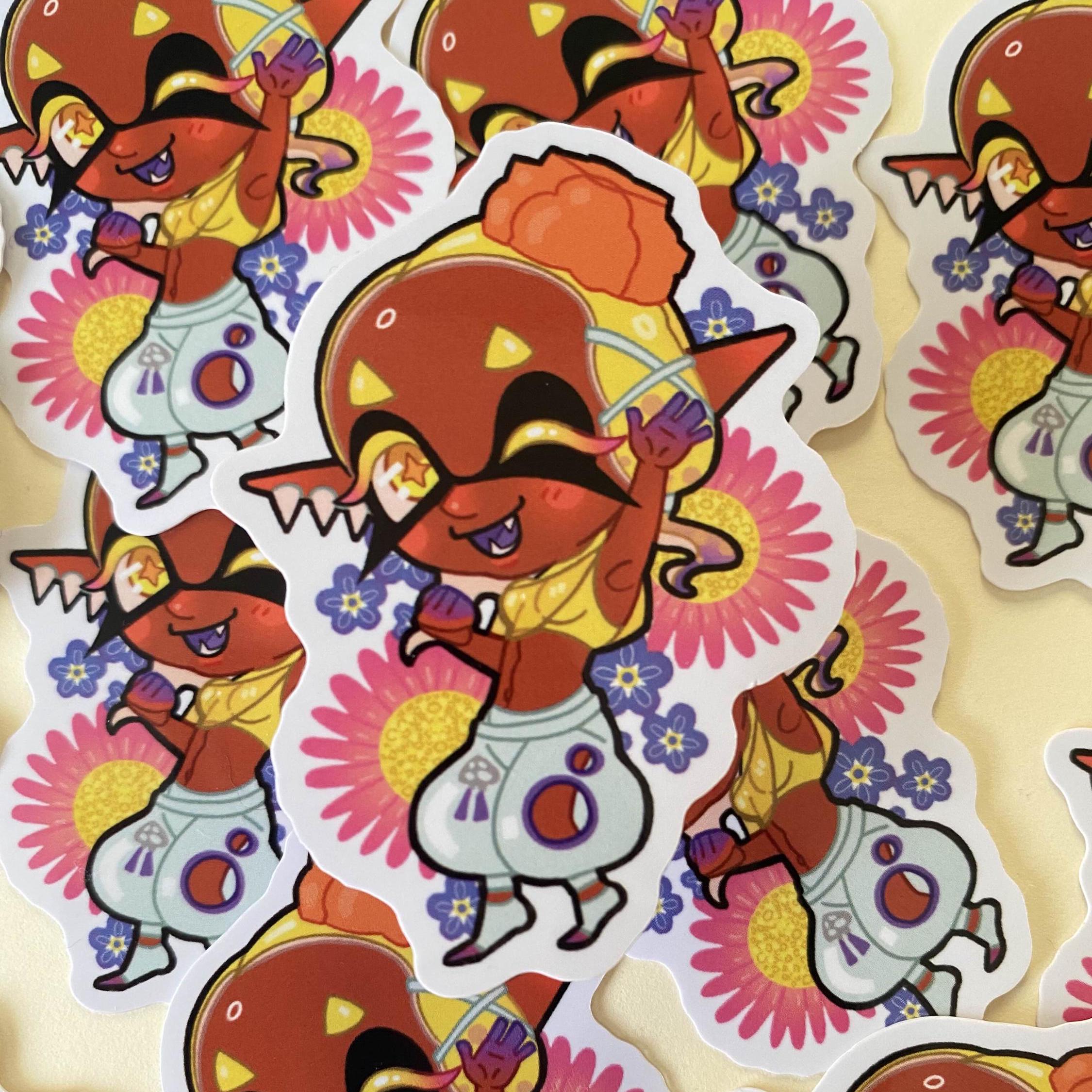 Splatoon + Flowers 2'5 Vinyl Stickers - Etsy