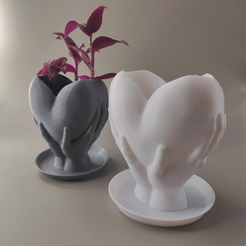 Heart Flower Pot - Etsy