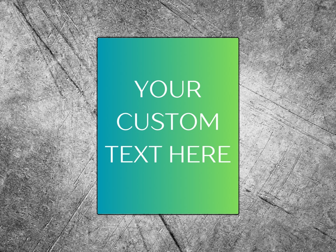 Custom Text Magnet/your Custom Text on Magnets/personalized Fridge ...