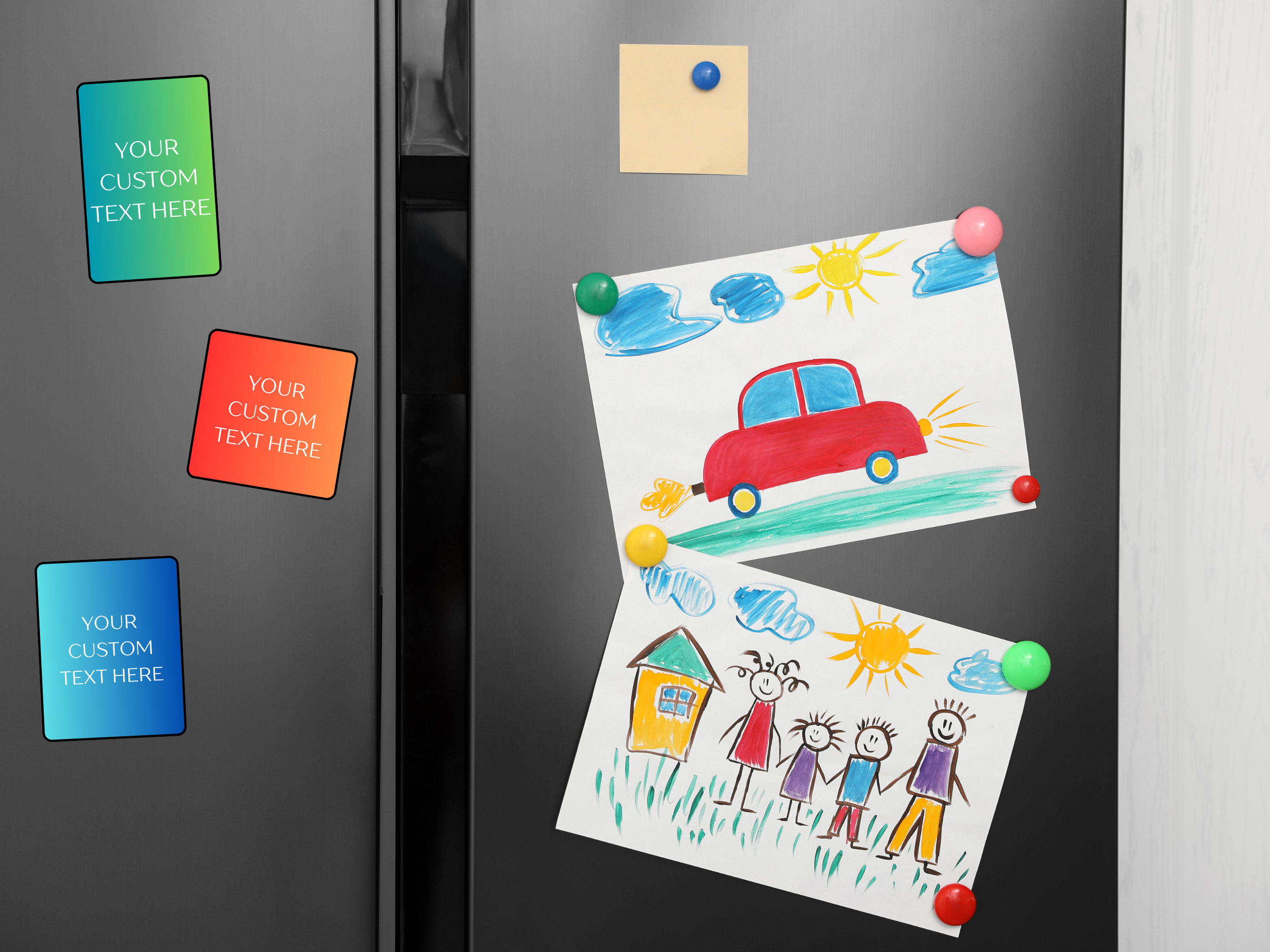 Custom Text Magnet/your Custom Text on Magnets/personalized Fridge ...