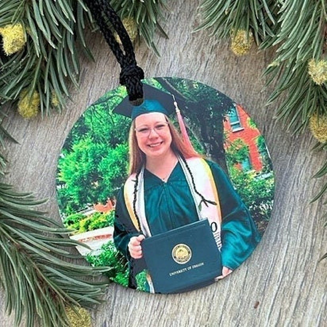 Graduation Photo Ornament, Custom Grad Gift, Graduation Ornament ...