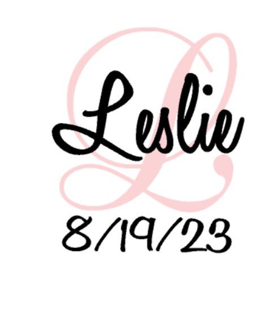 Leslie Name Design