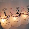 Wedding Table Number Luminaries, Custom Wedding Centerpiece ...