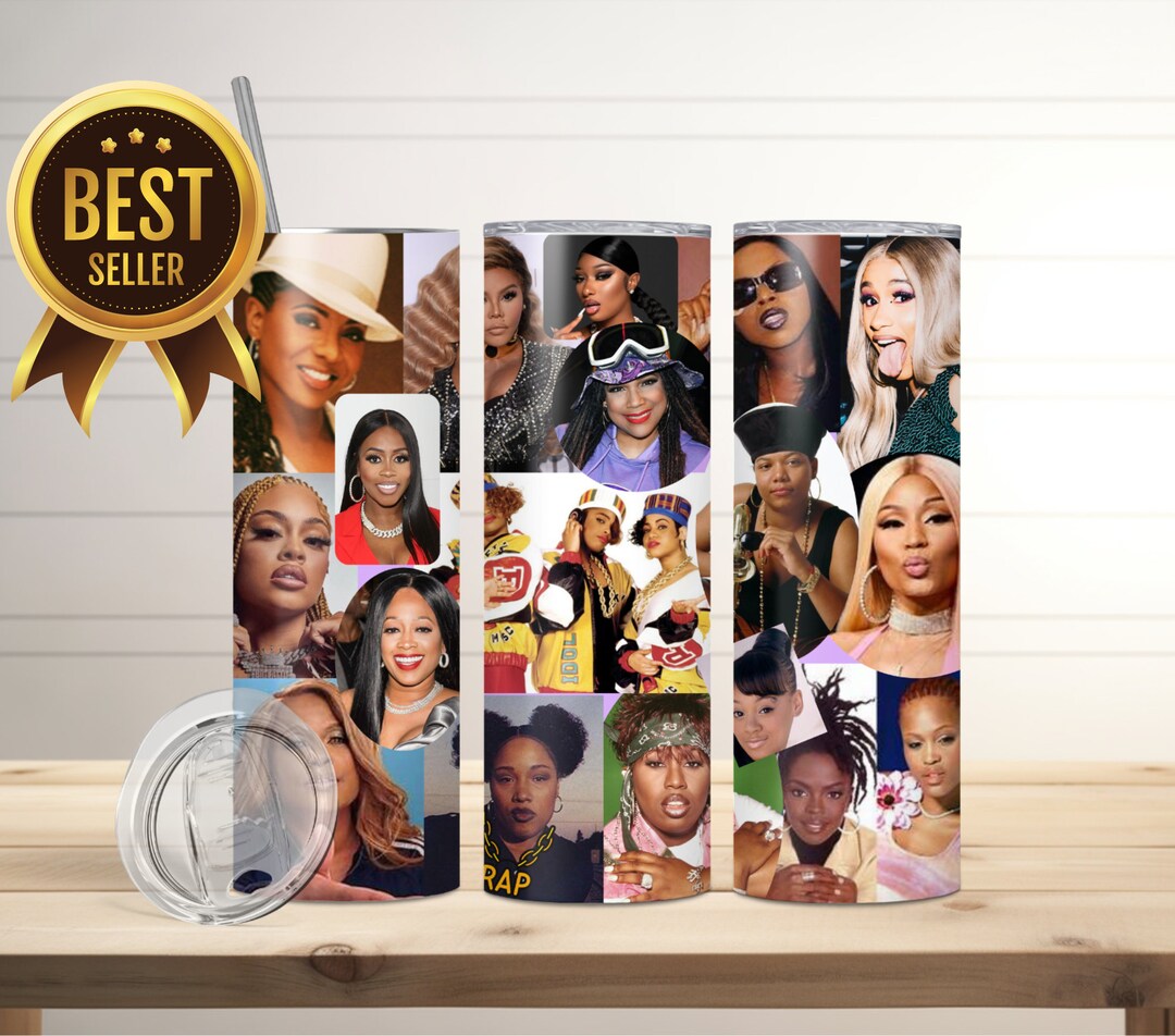 Female Rapper Legends of Hip Hop 20oz 2o Oz Skinnytumbler Wrap ...