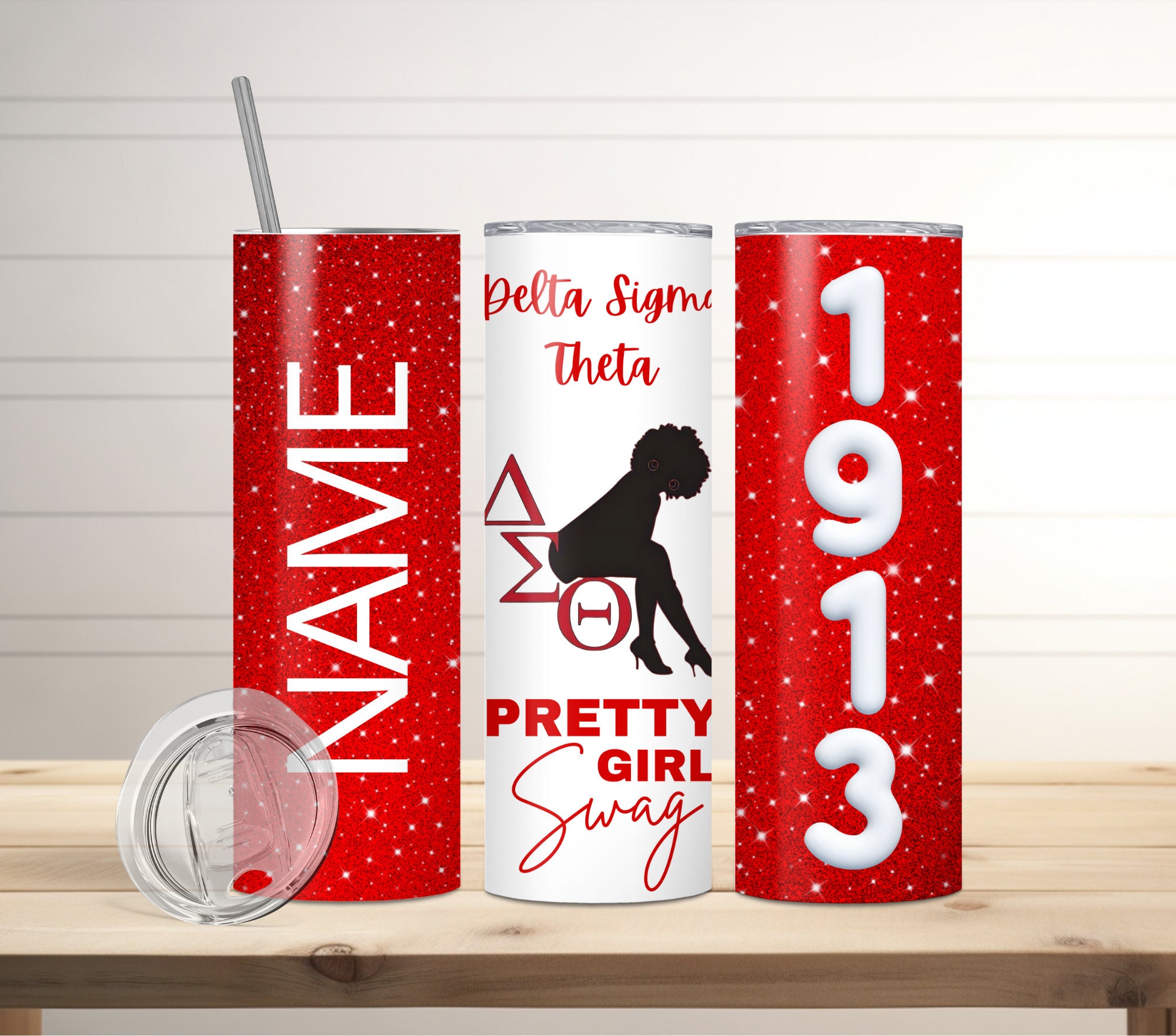 Delta Sigma Theta DST Sorority Tumbler Wrap - Personalized Photo ...