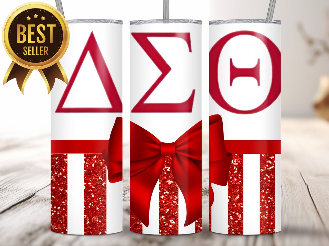 Delta Sigma Theta Sorority Tumbler Wrap Sublimation Design PNG SVG ...