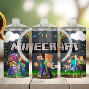 Minecraft 12oz Sippy Cup Kids Sublimation 12 Oz Tumbler Wrap PNG SVG ...
