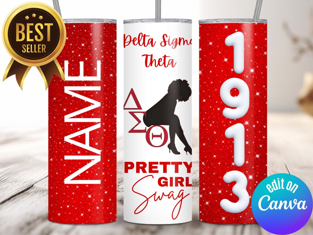 Delta Sigma Theta DST Sorority Tumbler Wrap - Personalized Photo ...