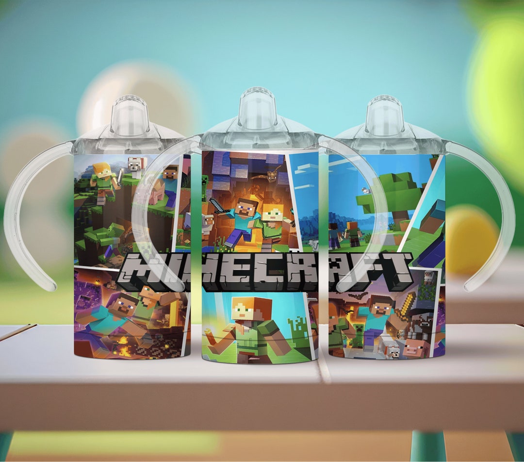 Minecraft 12oz Sippy Cup Kids Sublimation 12 Oz Tumbler Wrap PNG SVG ...