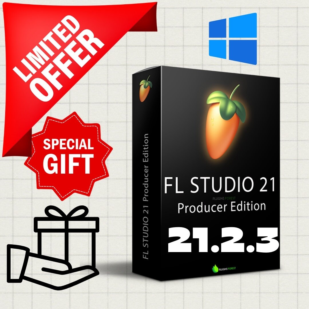 FL Studio 21 Producer Edition for Windows 300 Presets Drums Vocals Leads Bass 808 Synths. - Etsy