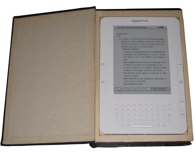 Hide Your Kindle Inside a Real Book - Kindle Carrying Case Holder - Etsy