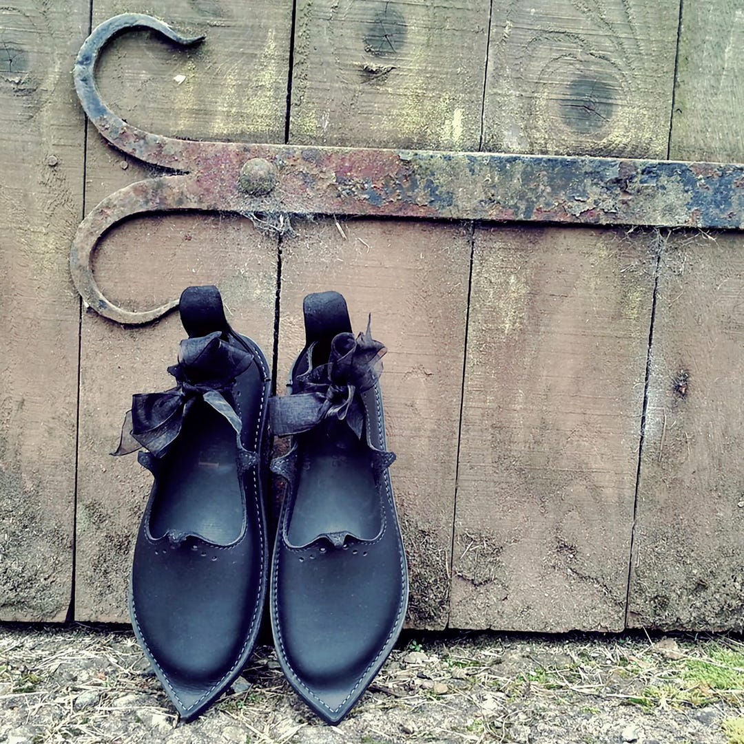 Made to Order. PRICKLE Fairy Witch Shoes. Black / Nero. Finest Italian ...