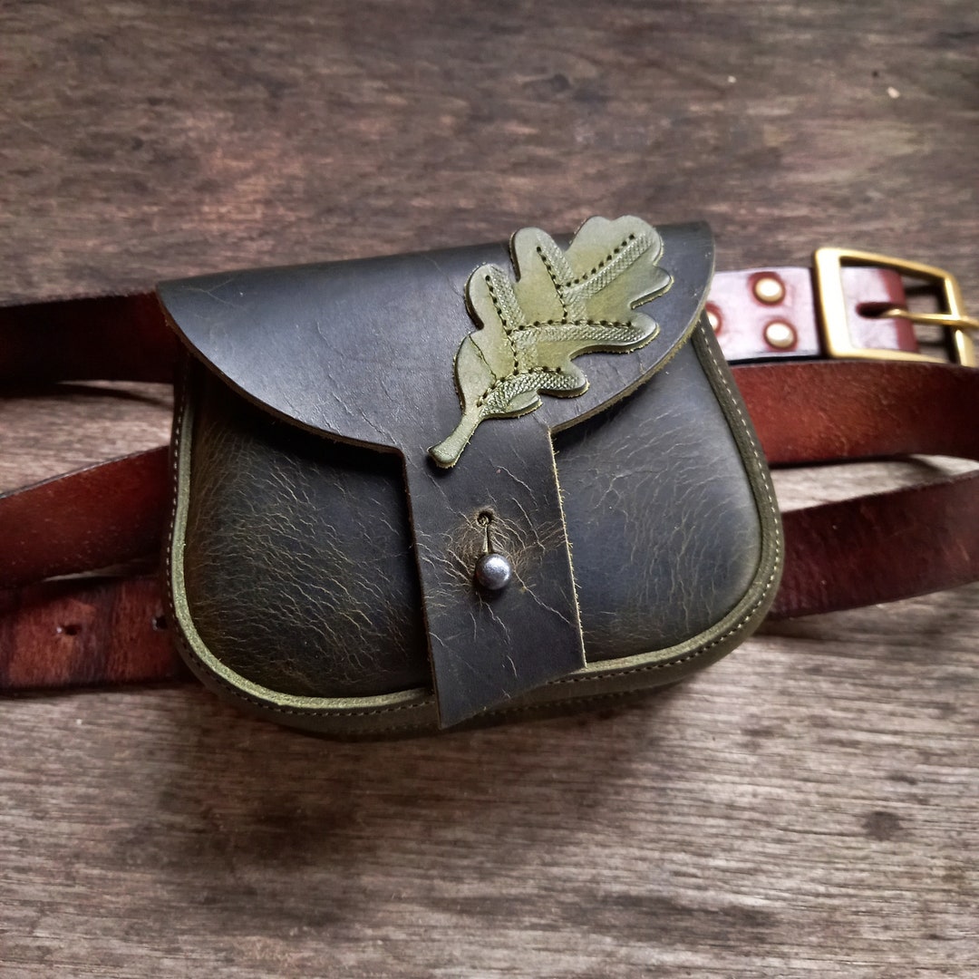 Made to Order. Choose Your Colour. HAZEL Oak Large Belt Pouch. Finest ...