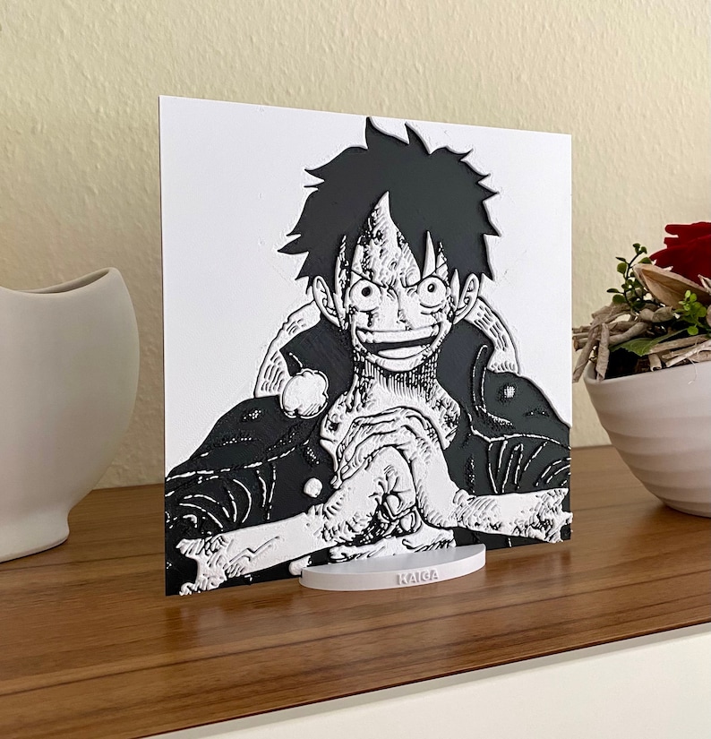 Monkey D. Luffy/ Luffy One Piece 3D Art/ 3D Picture 22 Cm X 22 Cm - Etsy UK