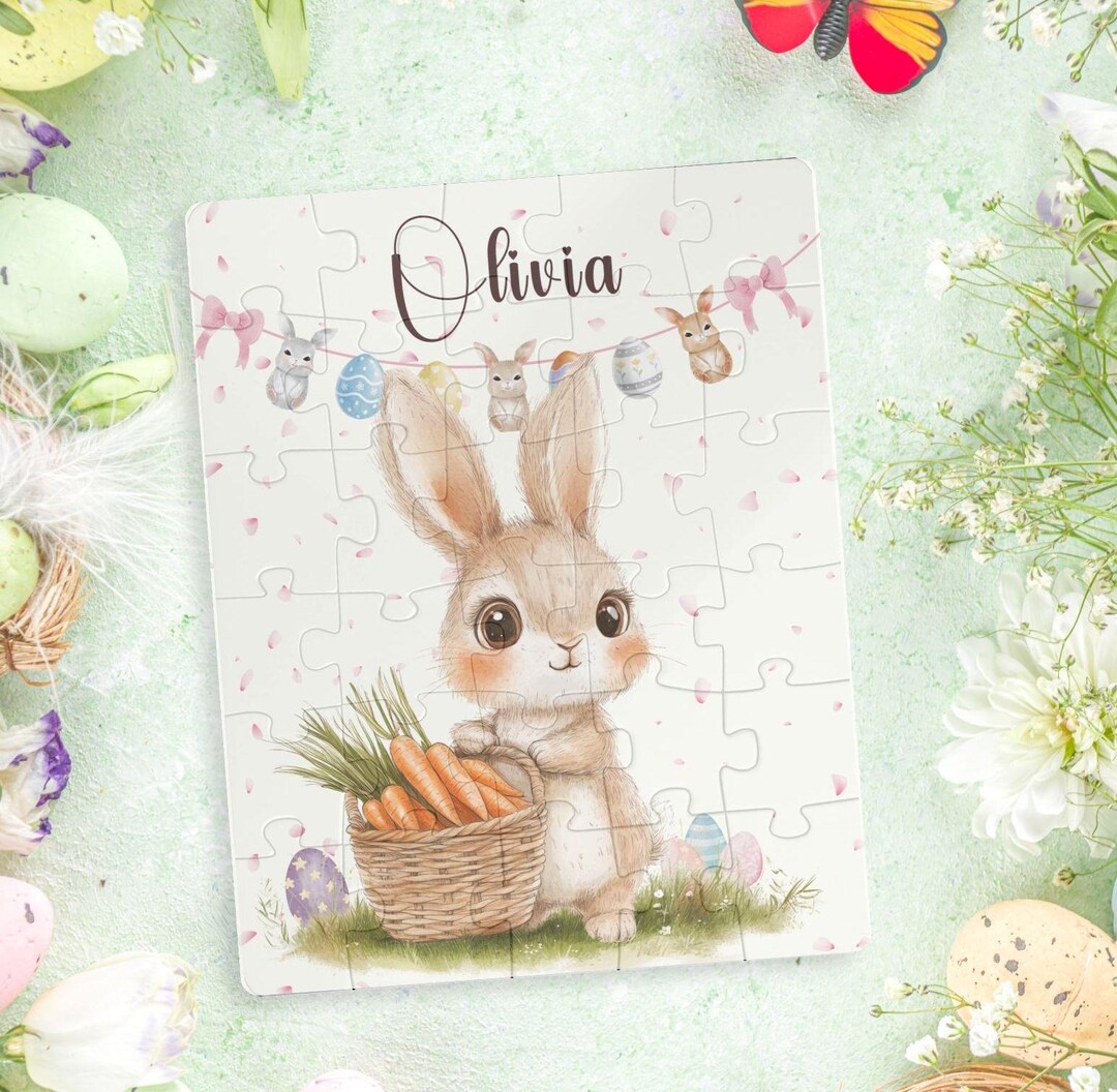 Custom Easter Name Puzzle, Custom Easter Basket Stuffers, Custom Kids ...