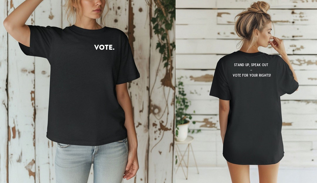 Vote Shirt, Unisex Voter Shirt, Election 2024, Minimalist Election T ...