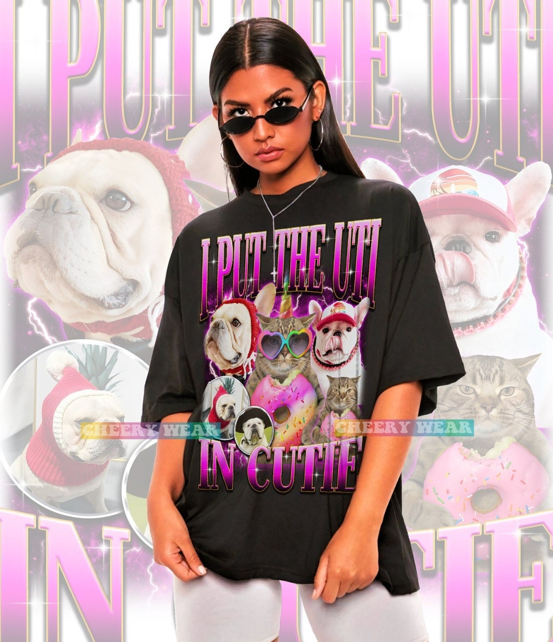 Unisex I Put the UTI in Cutie Shirt -funny Shirts for Friends,funny 90s ...